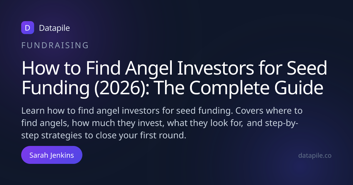 How to Find Angel Investors for Seed Funding (2026): The Complete Guide ...